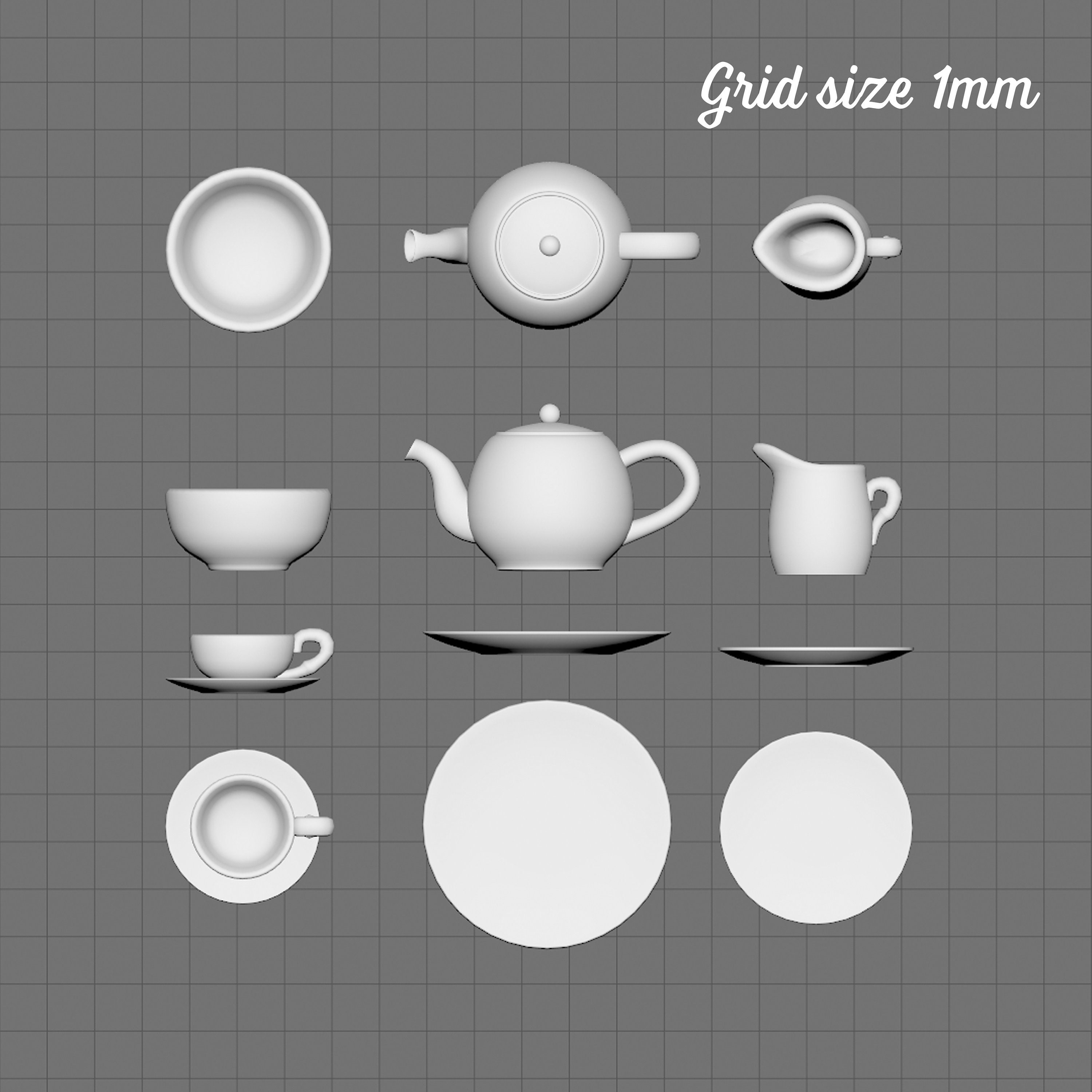 Classic Tea Set, 1/48th Scale - Etsy