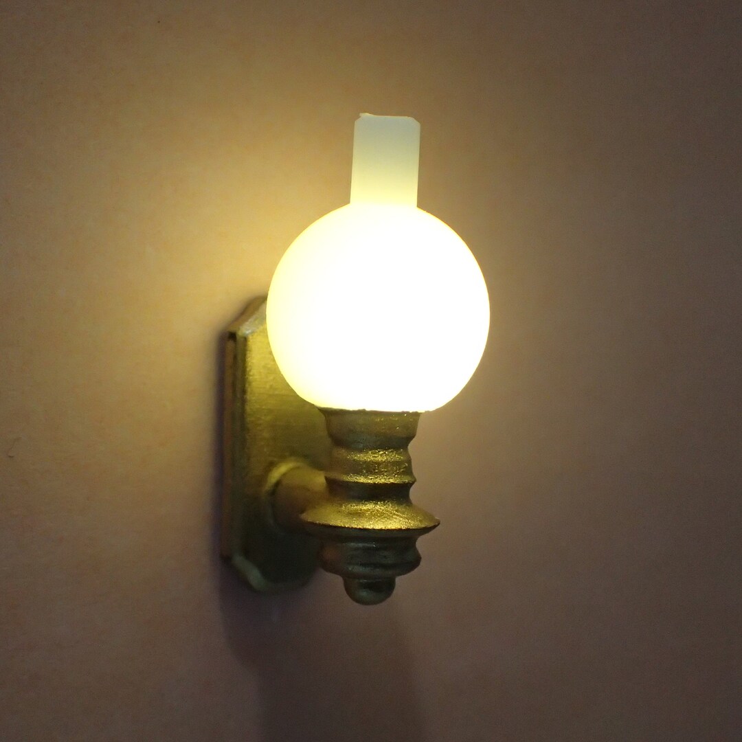 Wall Gas Lamp, 1/24th Scale - Etsy