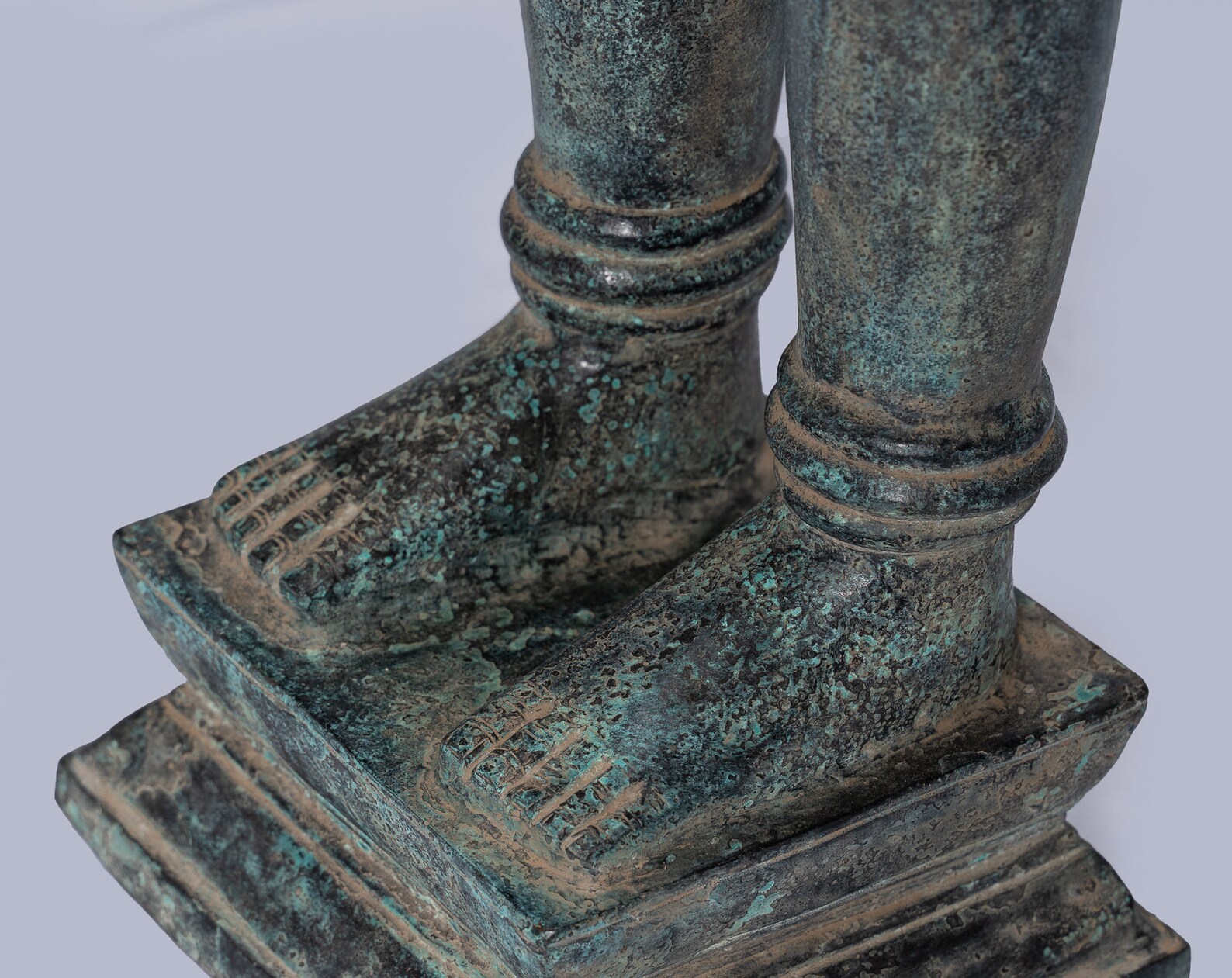 Antique Khmer Style Bronze Standing Vishnu Statue - Protector - 130cm ...