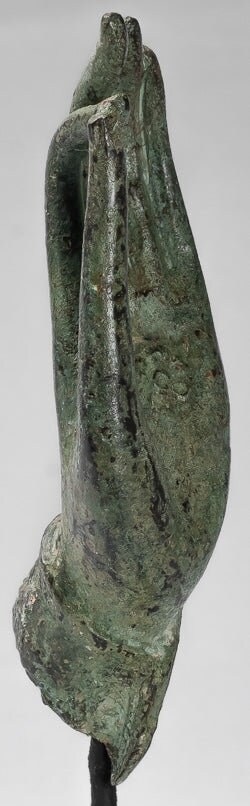 Mounted Antique Thai Style Southeast Asia Bronze Thai Teaching Hand ...