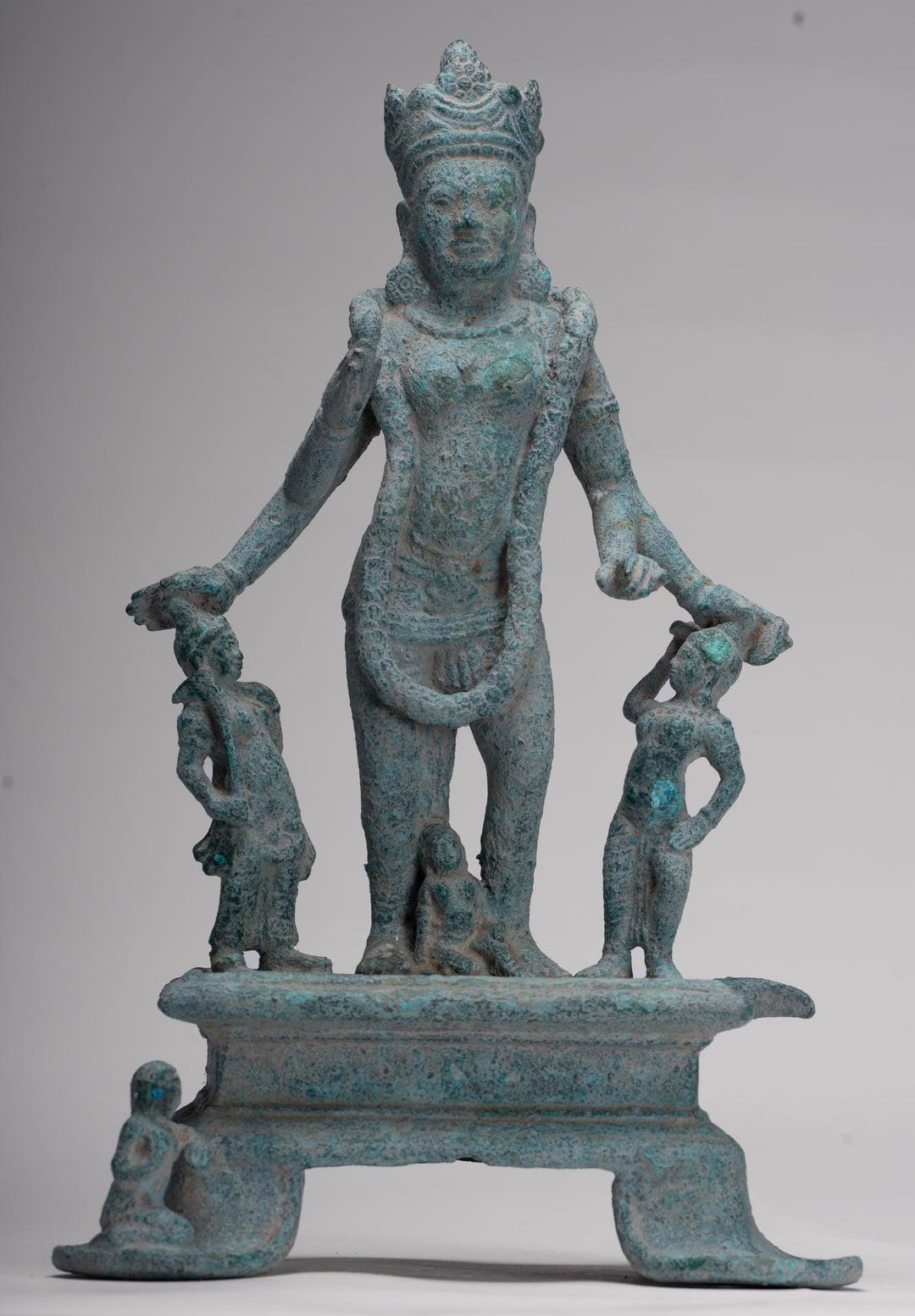 Vishnu Statue - Antique Phnom Da Style Khmer Vishnu With Gadanari and ...