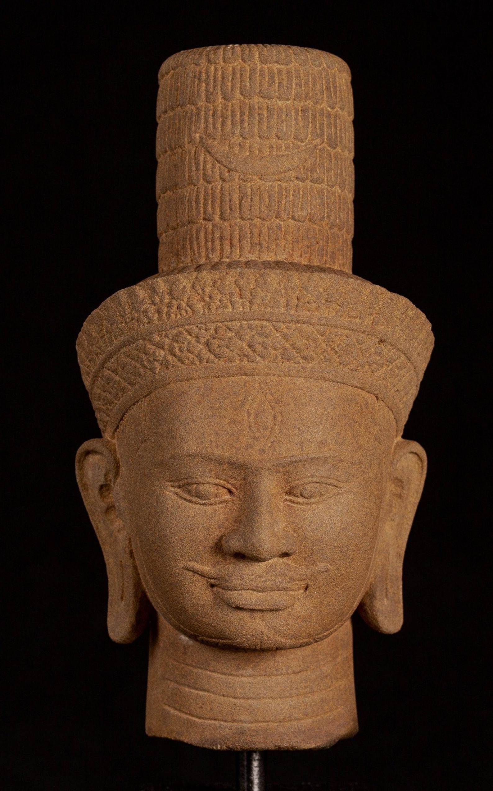 Antique Bakheng Style Khmer Stone Shiva Head Statue The | Etsy