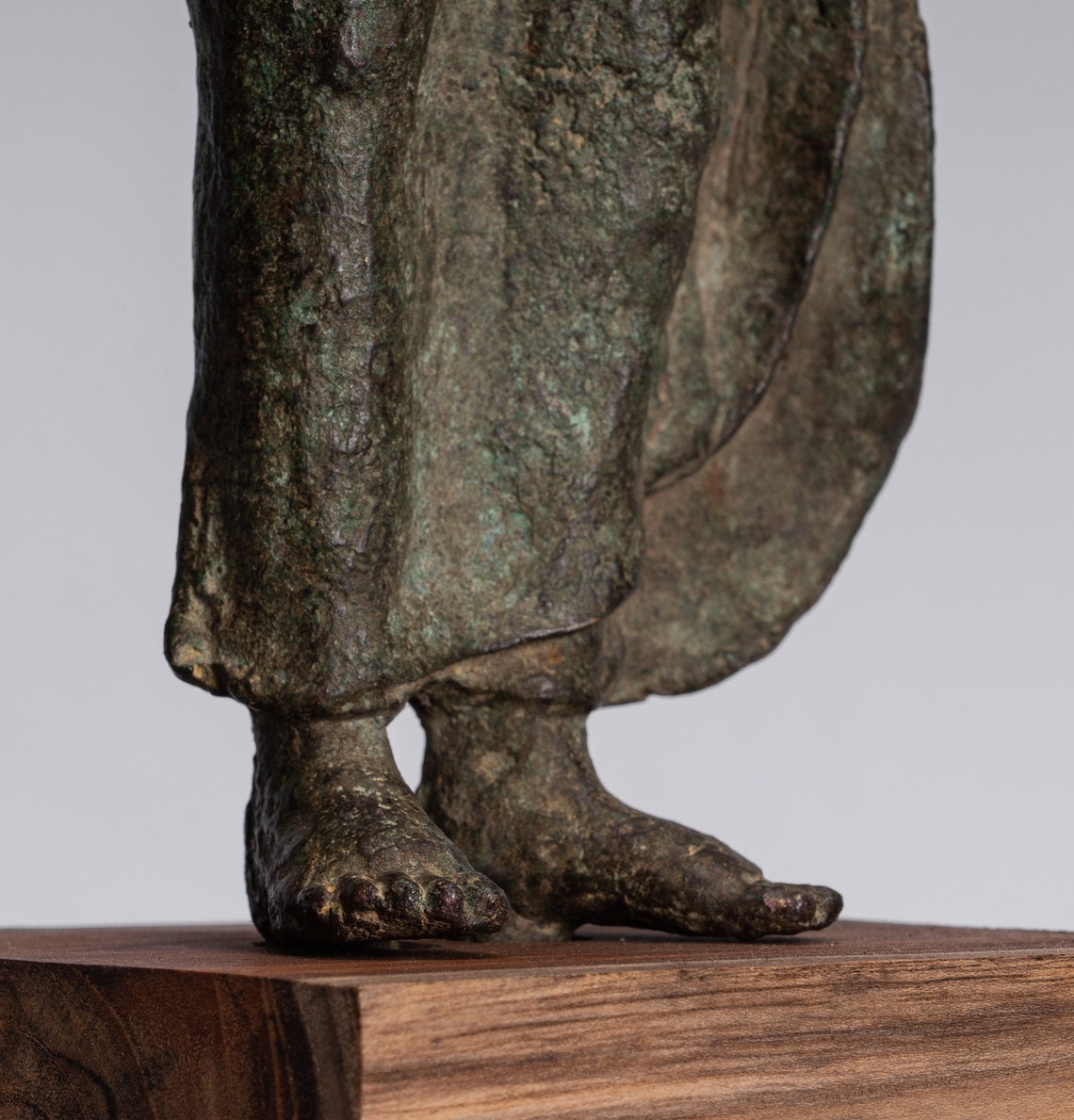 Buddha Statue - Antique Indonesian Style Javanese Standing Protection ...