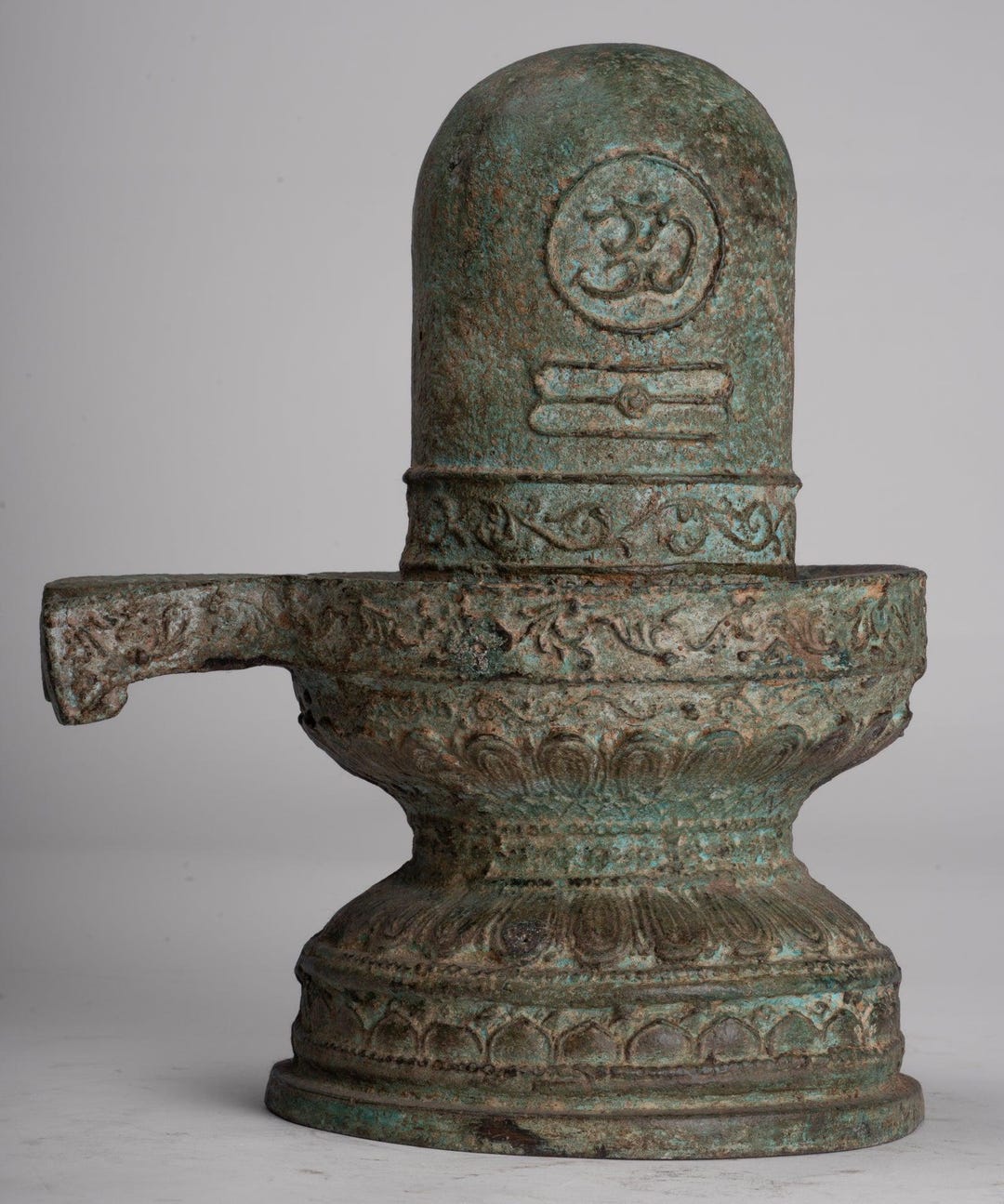 Linga - Antique Indian Style South Asia Bronze Shiva Linga / Lingnum ...