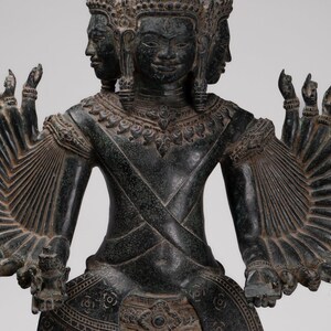 Deity Statue - Antique Khmer Style Angkor Wat Prajnaparamita Statue ...
