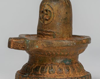 Linga - Antique Indian Style South Asia Bronze Shiva Linga / Lingnum ...