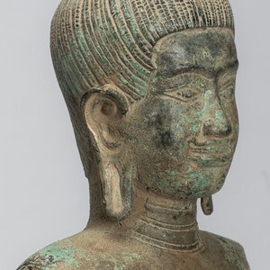 Antique Khmer Style Bronze Vishnu Torso Statue Protector & Preserver ...