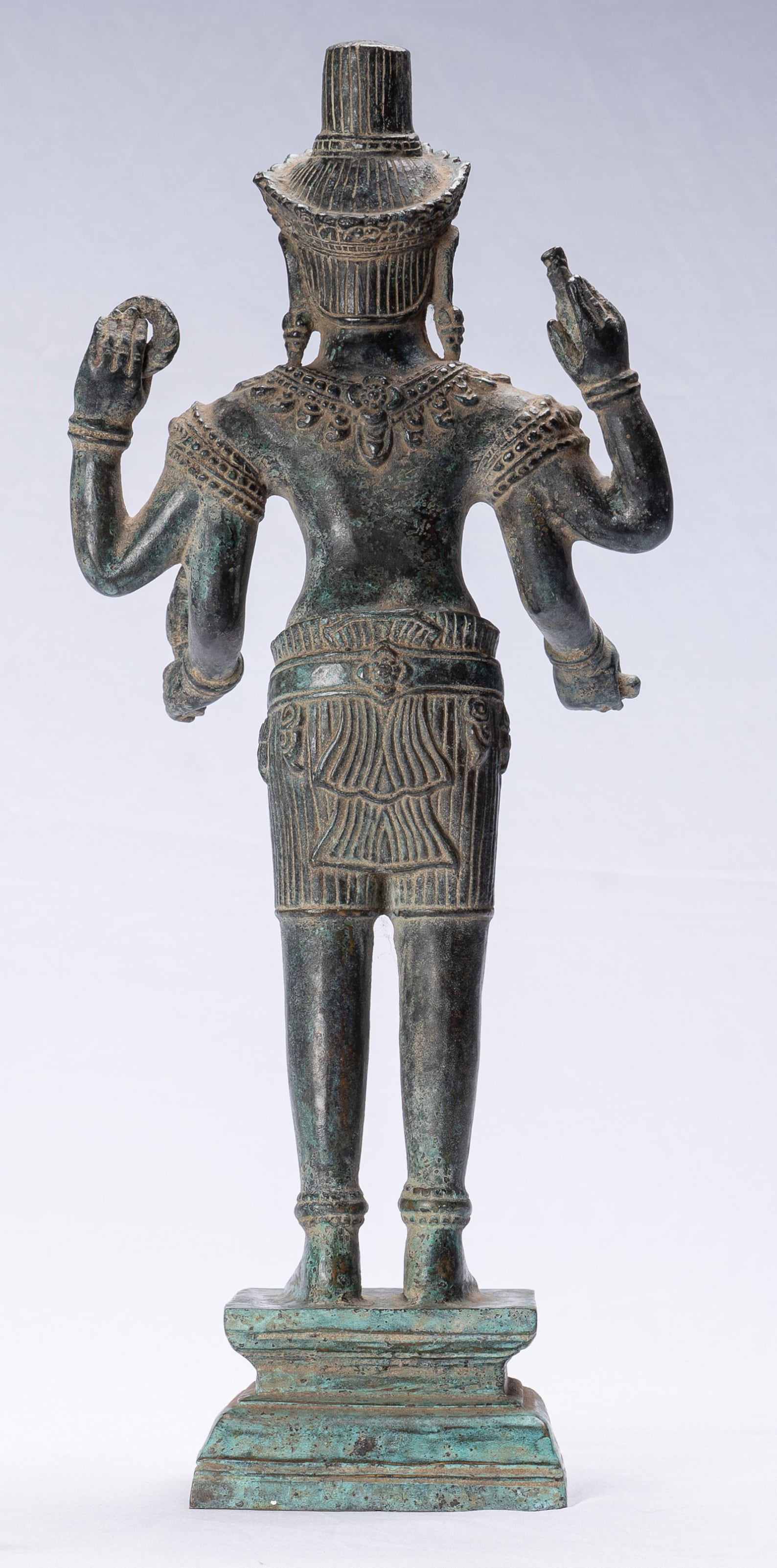 Vishnu Statue Antique Khmer Style Bronze Angkor Wat Style - Etsy