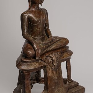 Buddha Statue - Antique Thai Style Chiang Rung Seated Enlightenment ...
