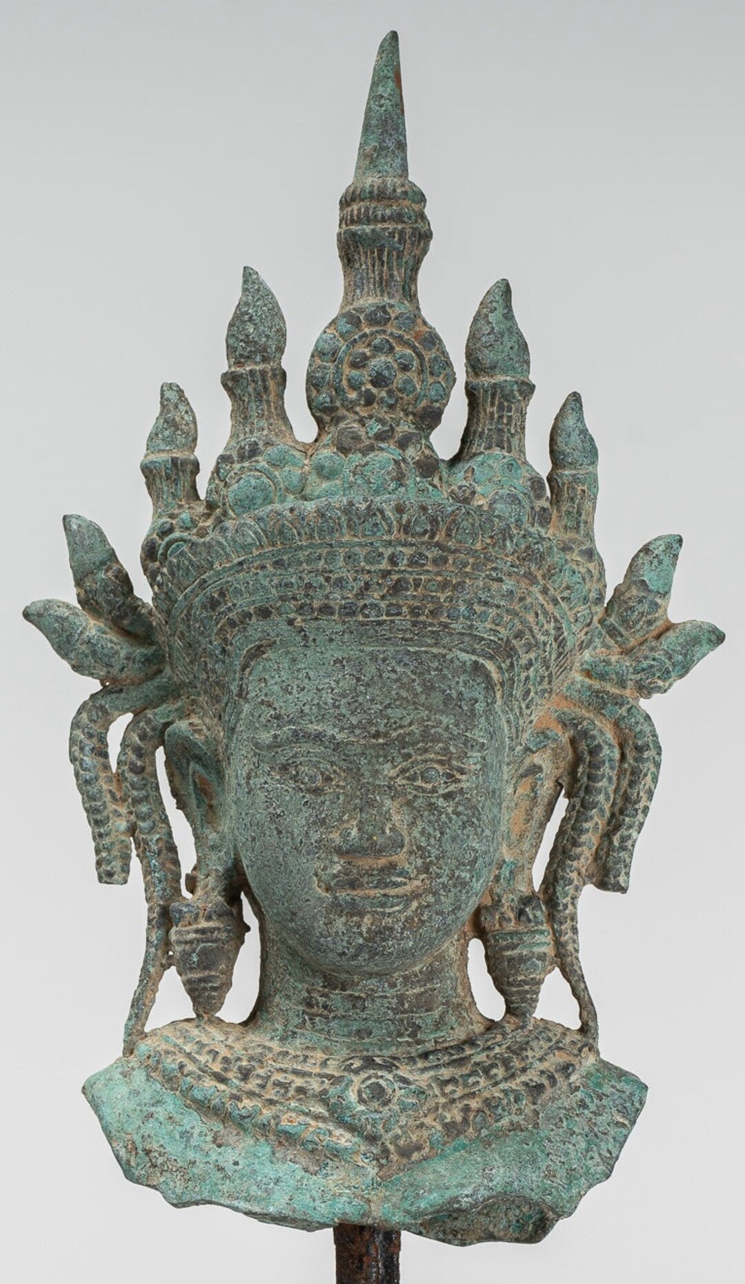 Apsara Statue - Antique Khmer Style Bronze Angkor Wat Apsara or Angel ...