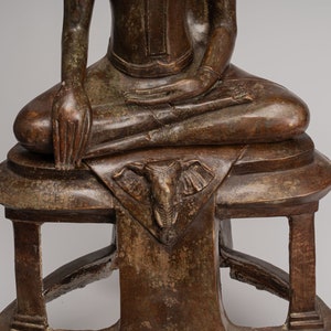 Buddha Statue - Antique Thai Style Chiang Rung Seated Enlightenment ...