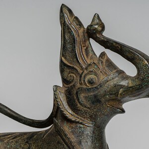 Antique Burmese Style Bronze Standing Chinthe Guardian Temple Lion - 29cm/12" - Etsy