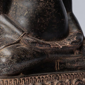 Buddha Statue - Antique Thai Style Bronze Happy, Fat, Laughing Buddha ...