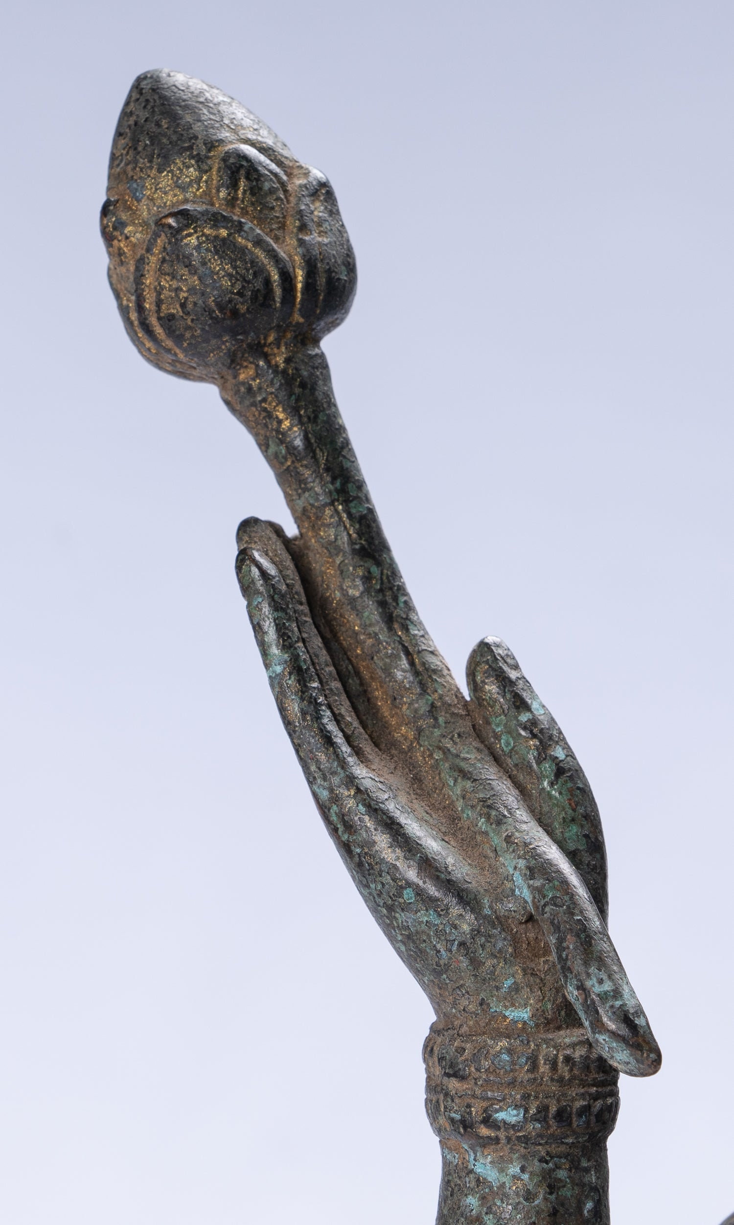 Apsara Statue - Antique Khmer Style Bronze Angkor Wat Apsara or Angel ...