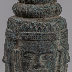 Brahma Statue - Antique Khmer Style Bayon Brahma Tower or Stupa - 19cm ...