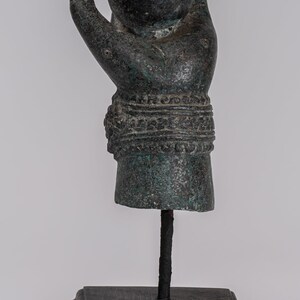 Mounted Antique Khmer Style Southeast Asia Bronze Vishnu Hand & Pinda ...