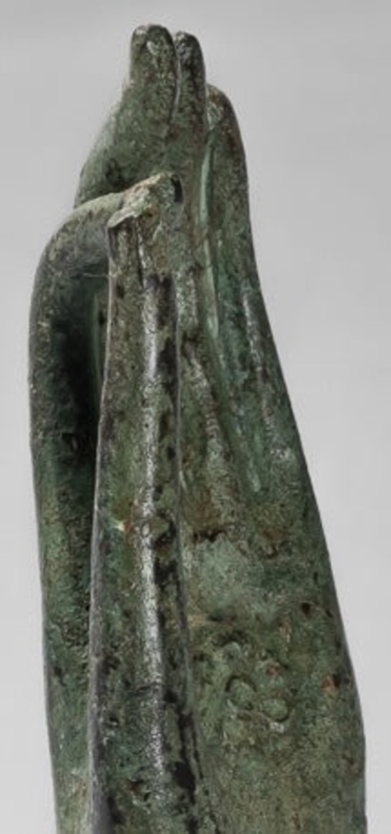 Mounted Antique Thai Style Southeast Asia Bronze Thai Teaching Hand ...