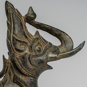 Antique Burmese Style Bronze Standing Chinthe Guardian Temple Lion - 29cm/12" - Etsy