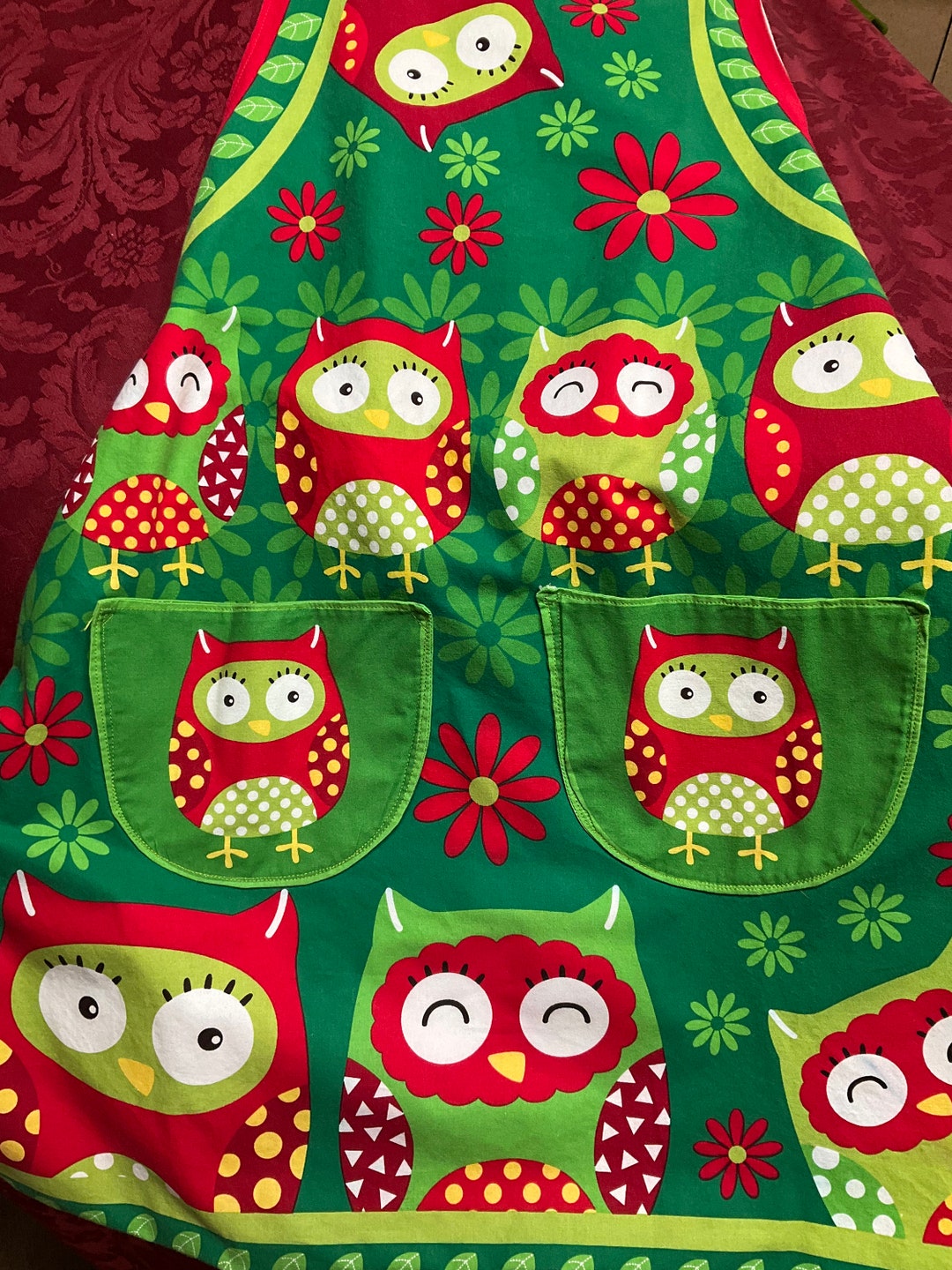 Christmas Owl Apron - Etsy