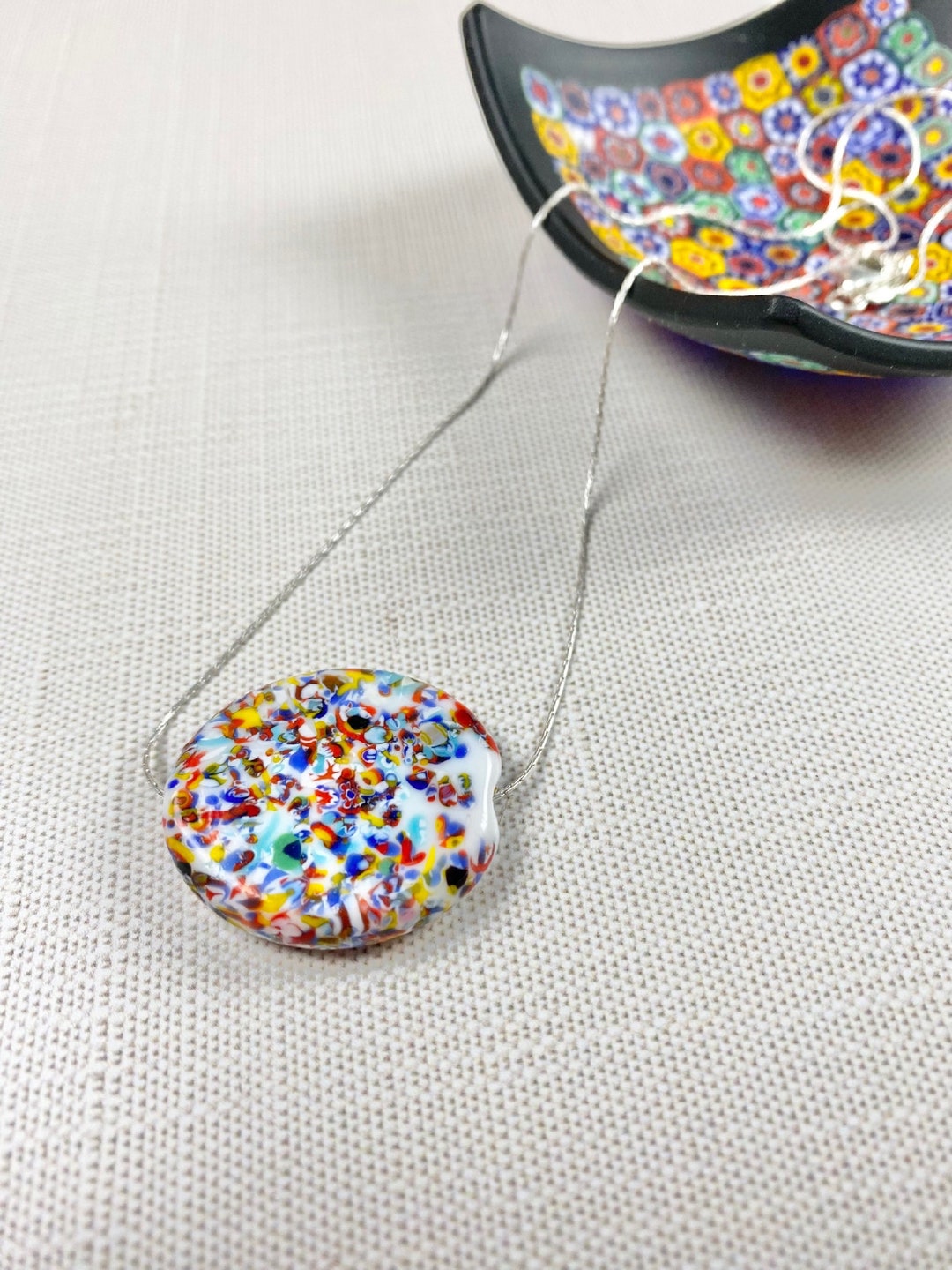 Murano Glass Necklace Murano Glass Jewelry Vintage Murano Glass ...