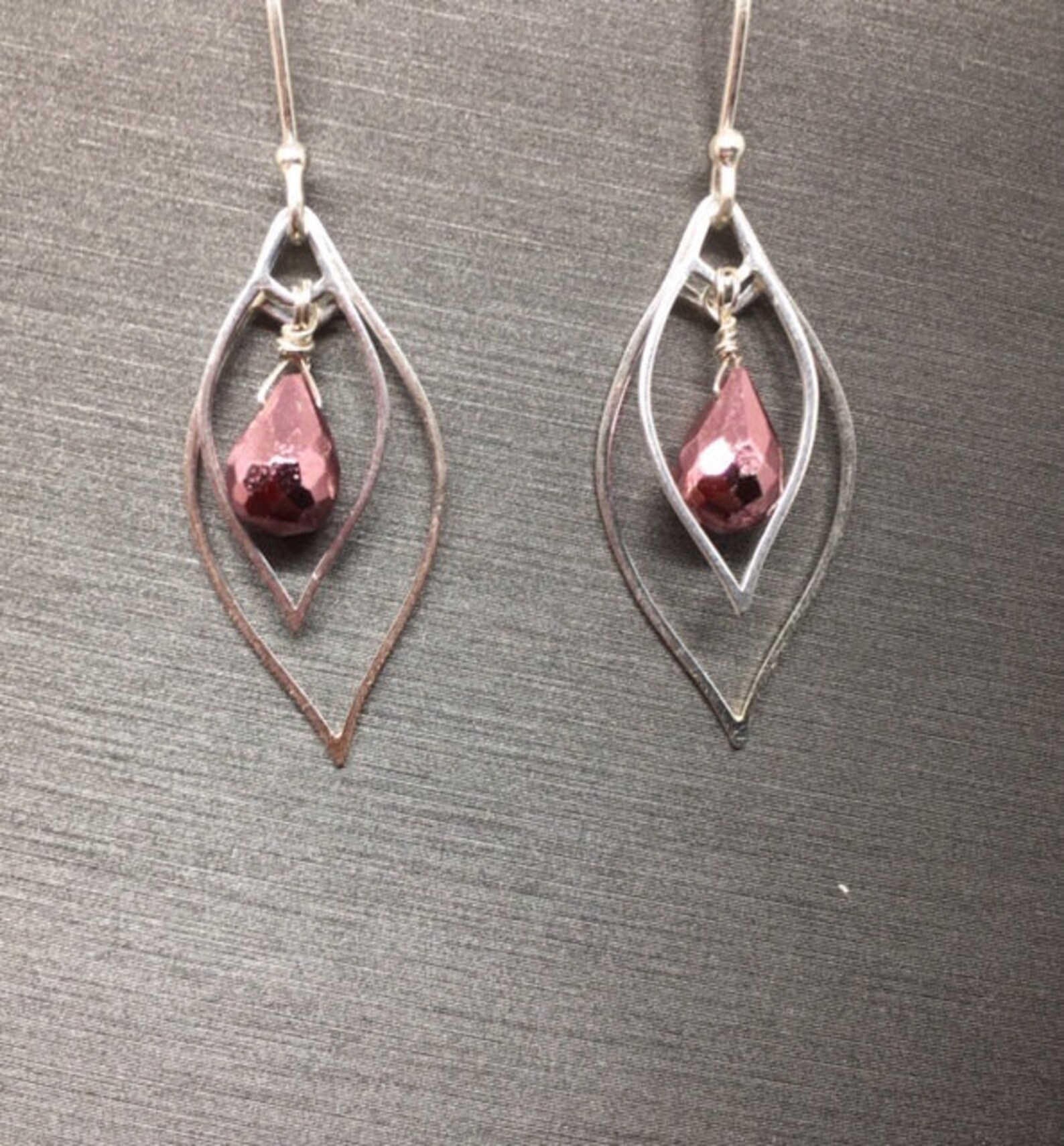 Pink Pyrite Earrings Pink Pyrite Jewelry Valentines Day - Etsy