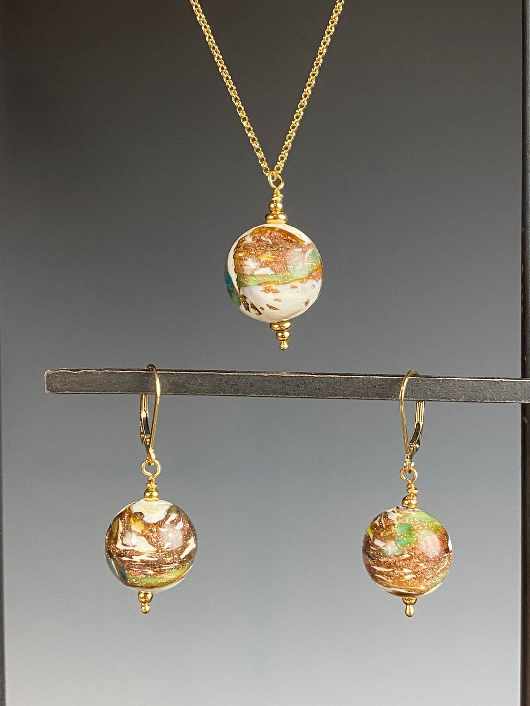 Murano Glass Jewelry Venetian Glass Jewelry Jewelry Set Italian Jewelry ...