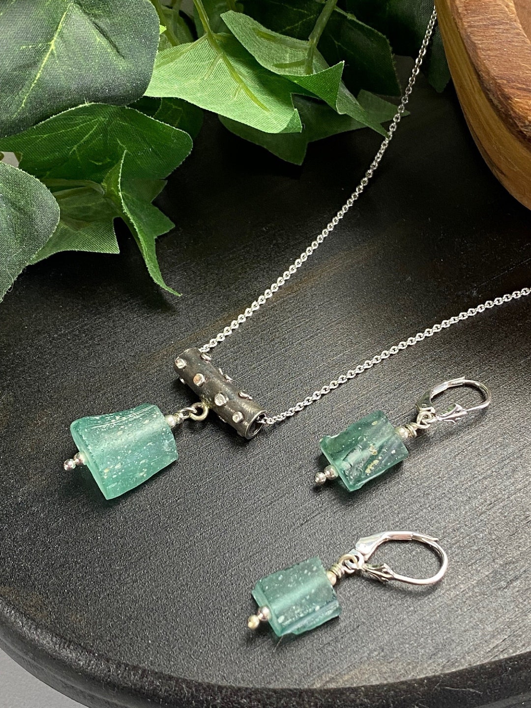 Roman Glass Necklace Roman Glass Jewelry Historical Jewelry Antiquity ...