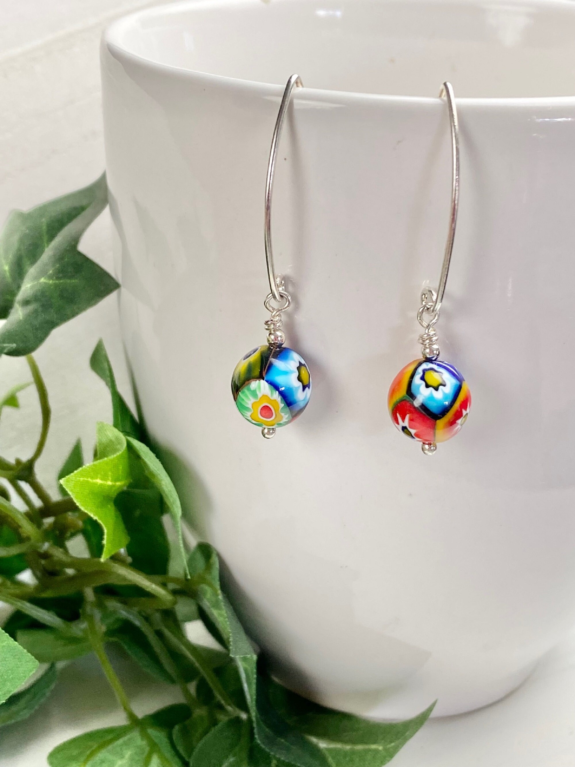 Glass earrings set store