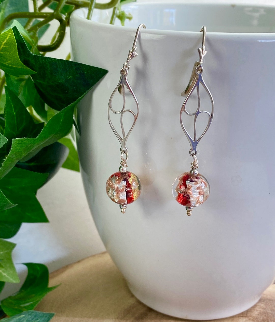 Murano Glass Earrings Murano Jewelry Venetian Earrings Artisan Jewelry ...