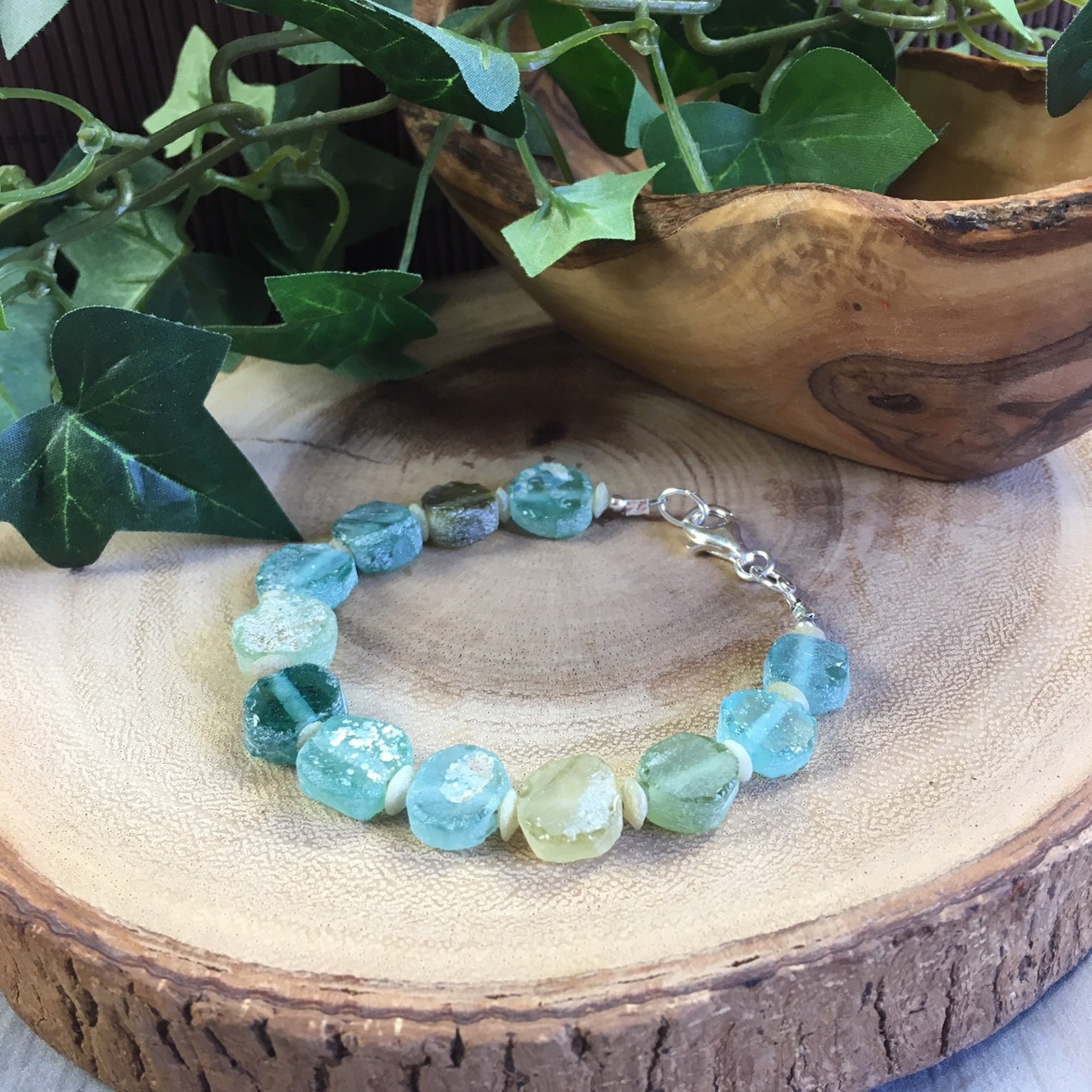 Roman Glass Bracelet - Roman Glass Jewelry - Historical Jewelry ...