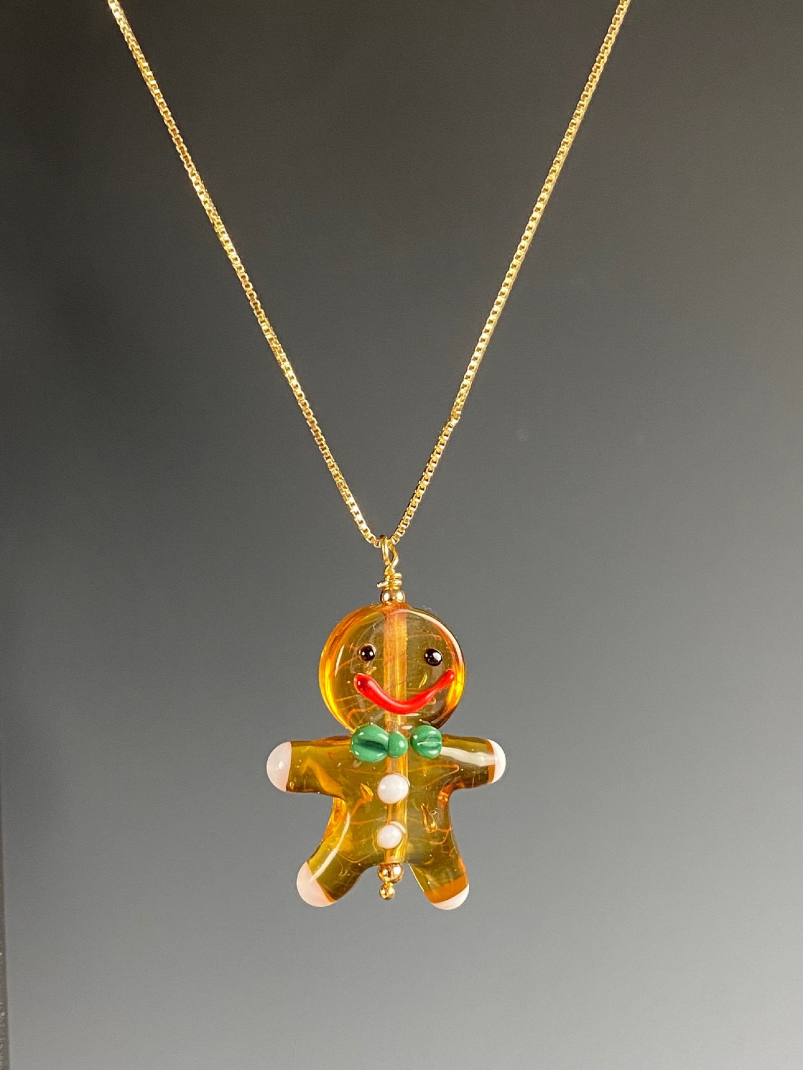 Gingerbread Man Pendant Necklace Gingerbread Jewelry - Etsy