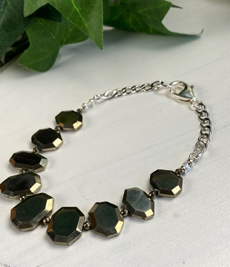 Pyrite Bracelet Pyrite Jewelry Teen Gift Chique Jewelry - Etsy