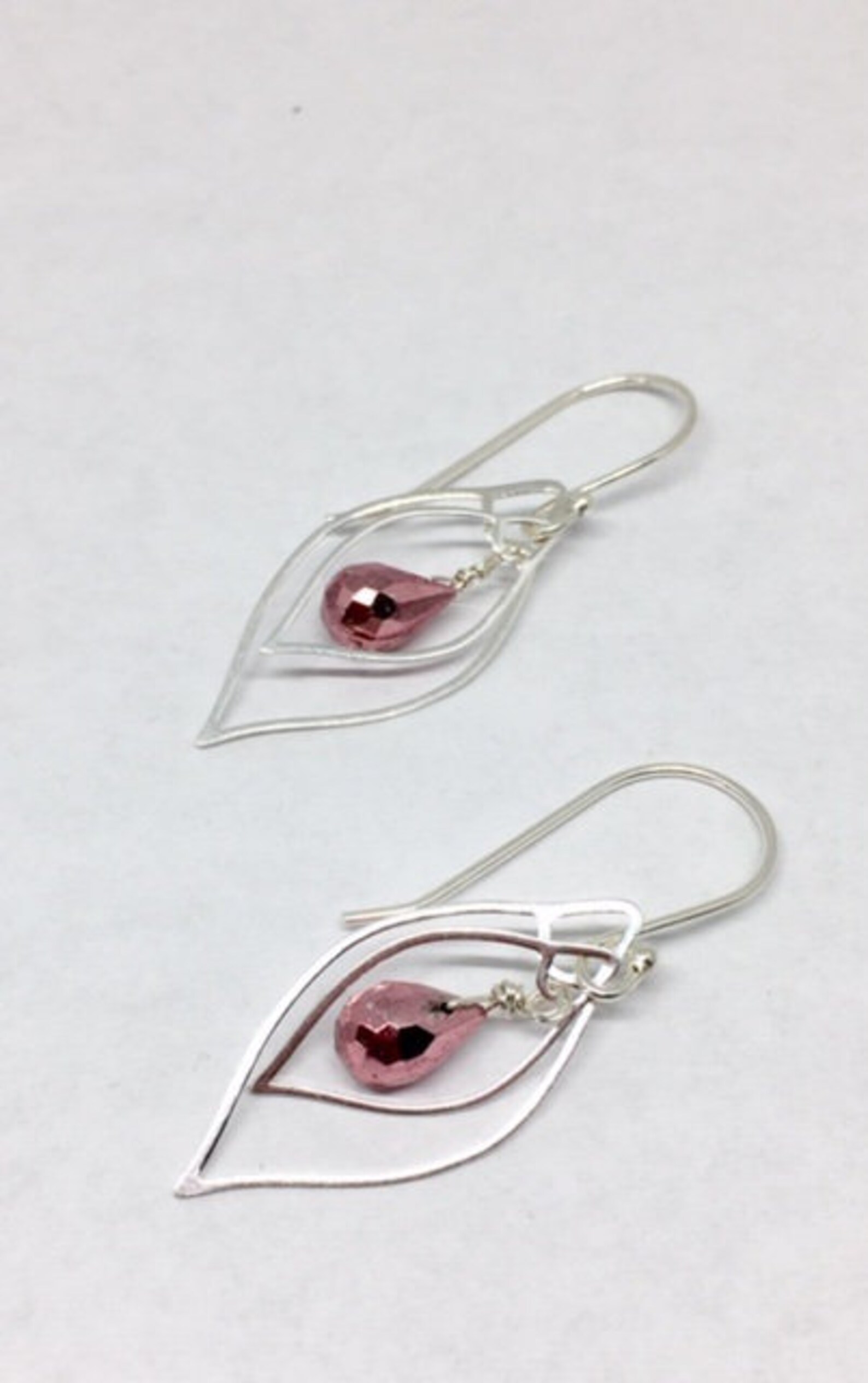 Pink Pyrite Earrings Pink Pyrite Jewelry Valentines Day - Etsy