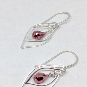 Pink Pyrite Earrings Pink Pyrite Jewelry Valentines Day - Etsy