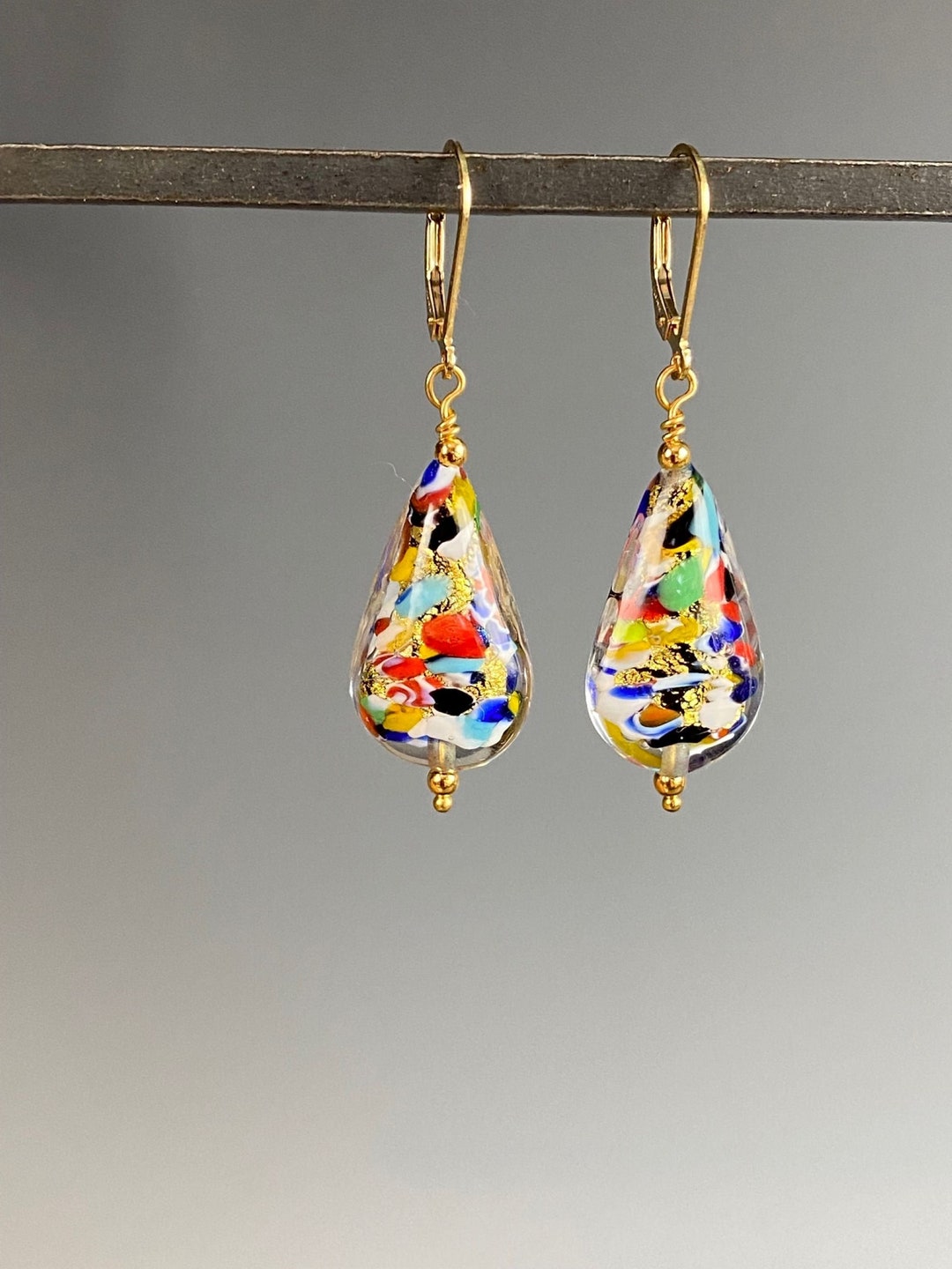 Murano Glass Earrings Venetian Jewelry Colorful Jewelry Italian Glass ...
