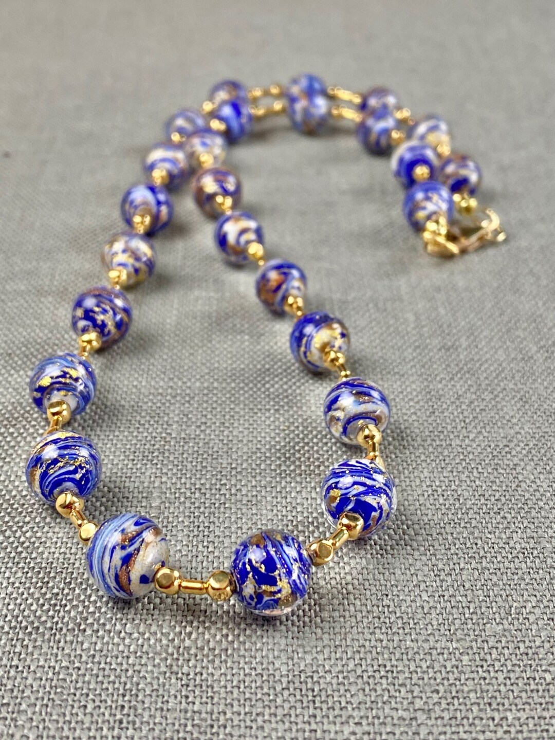 Murano Glass Necklace Italian Glass Jewelry Gift Venetian Jewelry New ...