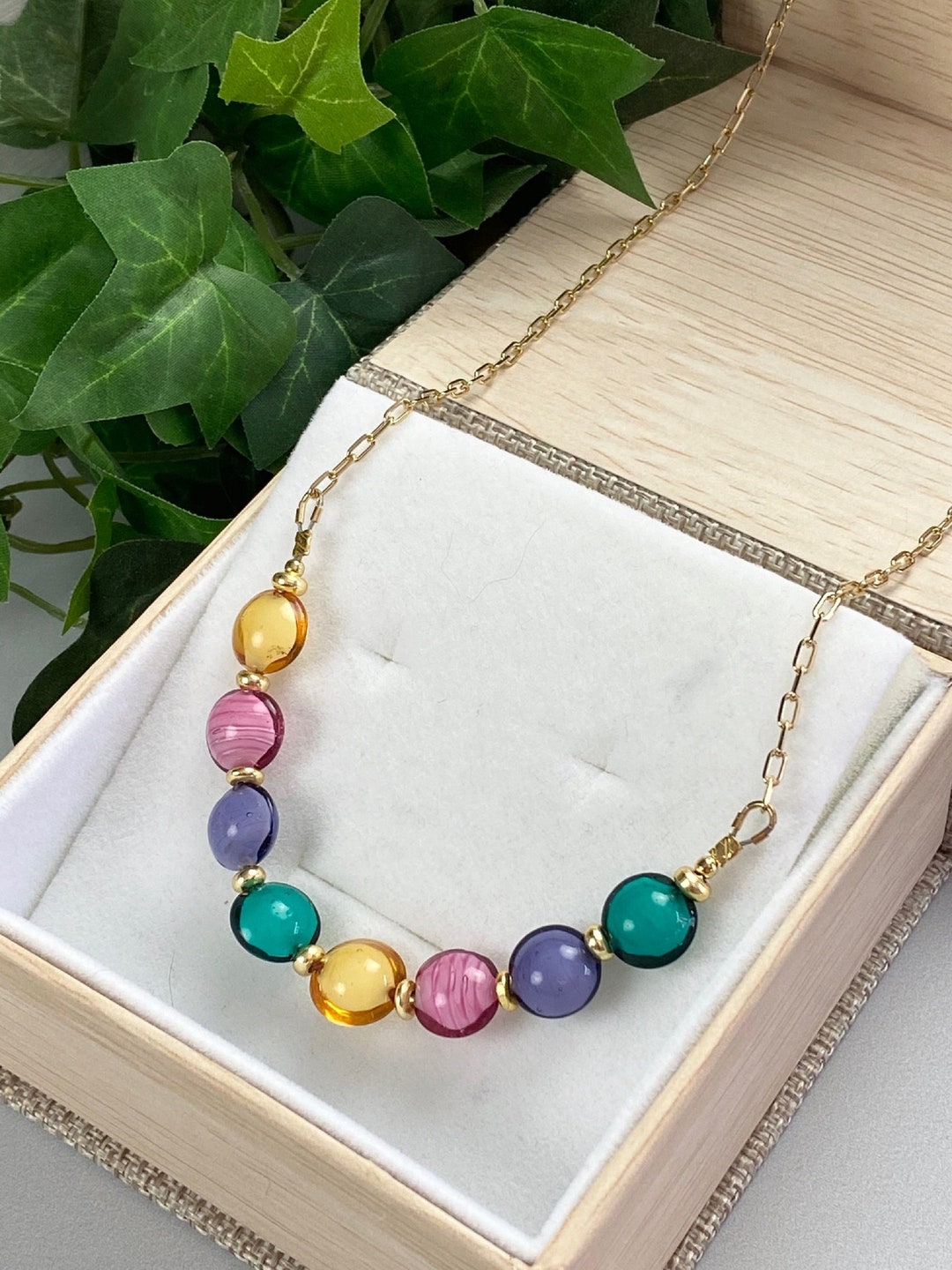 Murano Glass Necklace Murano Glass Jewelry Easter Jewelry Venetian ...