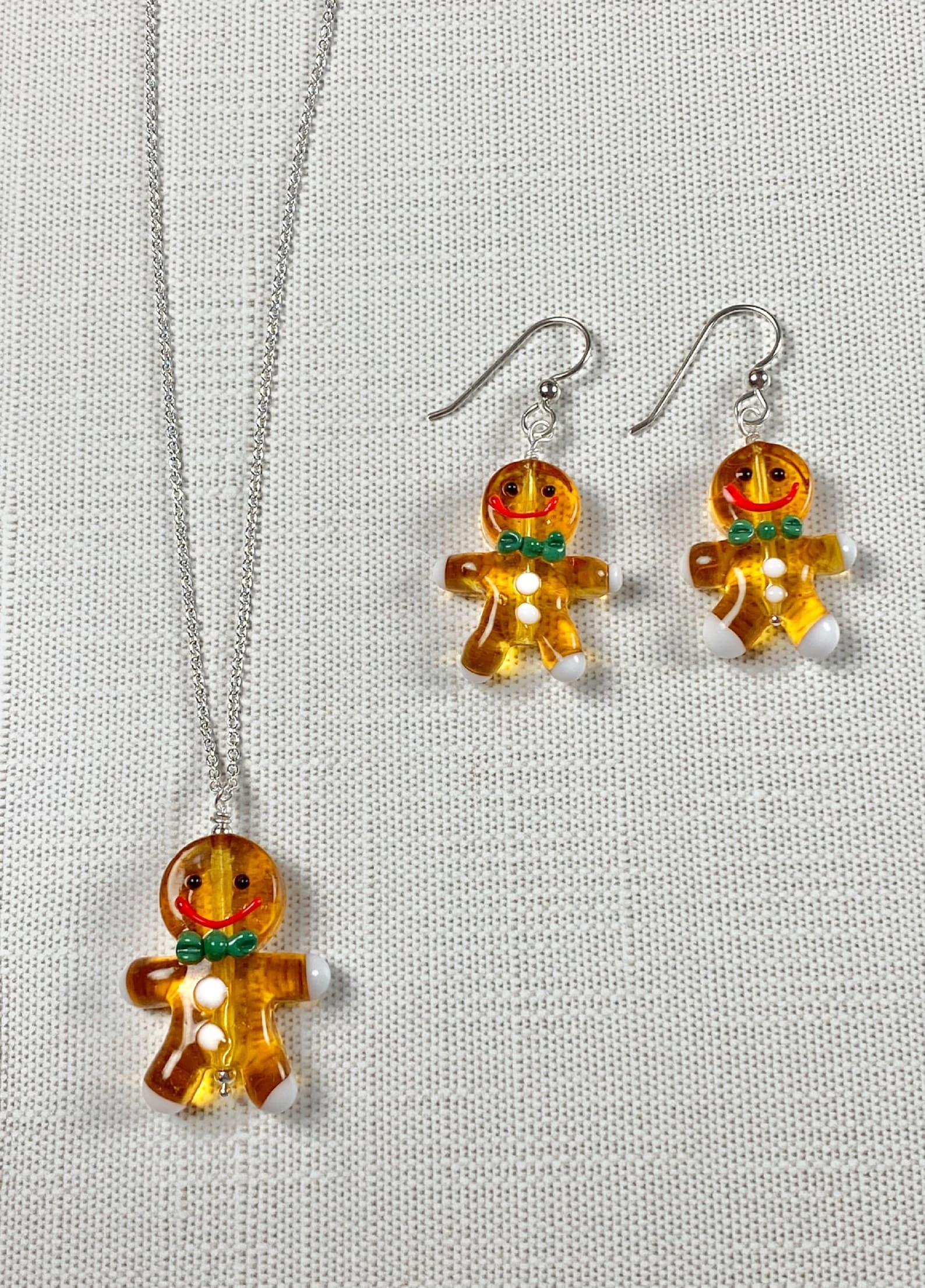 Gingerbread Man Pendant Necklace Gingerbread Jewelry - Etsy