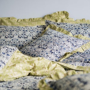 Flat Top Sheet Made With Liberty Fabric Capel Pistachio - Etsy