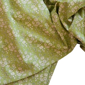 Flat Top Sheet Made With Liberty Fabric Capel Pistachio - Etsy