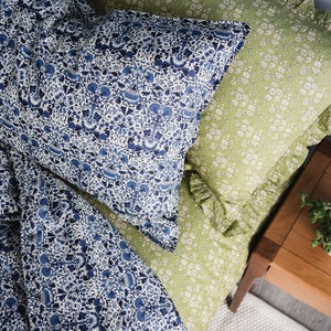 Flat Top Sheet Made With Liberty Fabric Capel Pistachio - Etsy