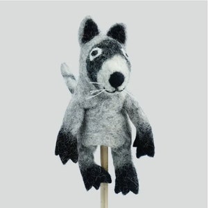 Set of 6 Handmade Eco-friendly Felt Wool Forest Friends Finger Puppets ...