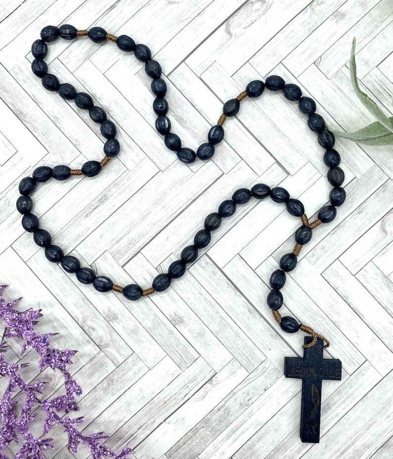 Genuine Wood Rosary Handmade and Blessed in Medjugorje-handcrafted in ...