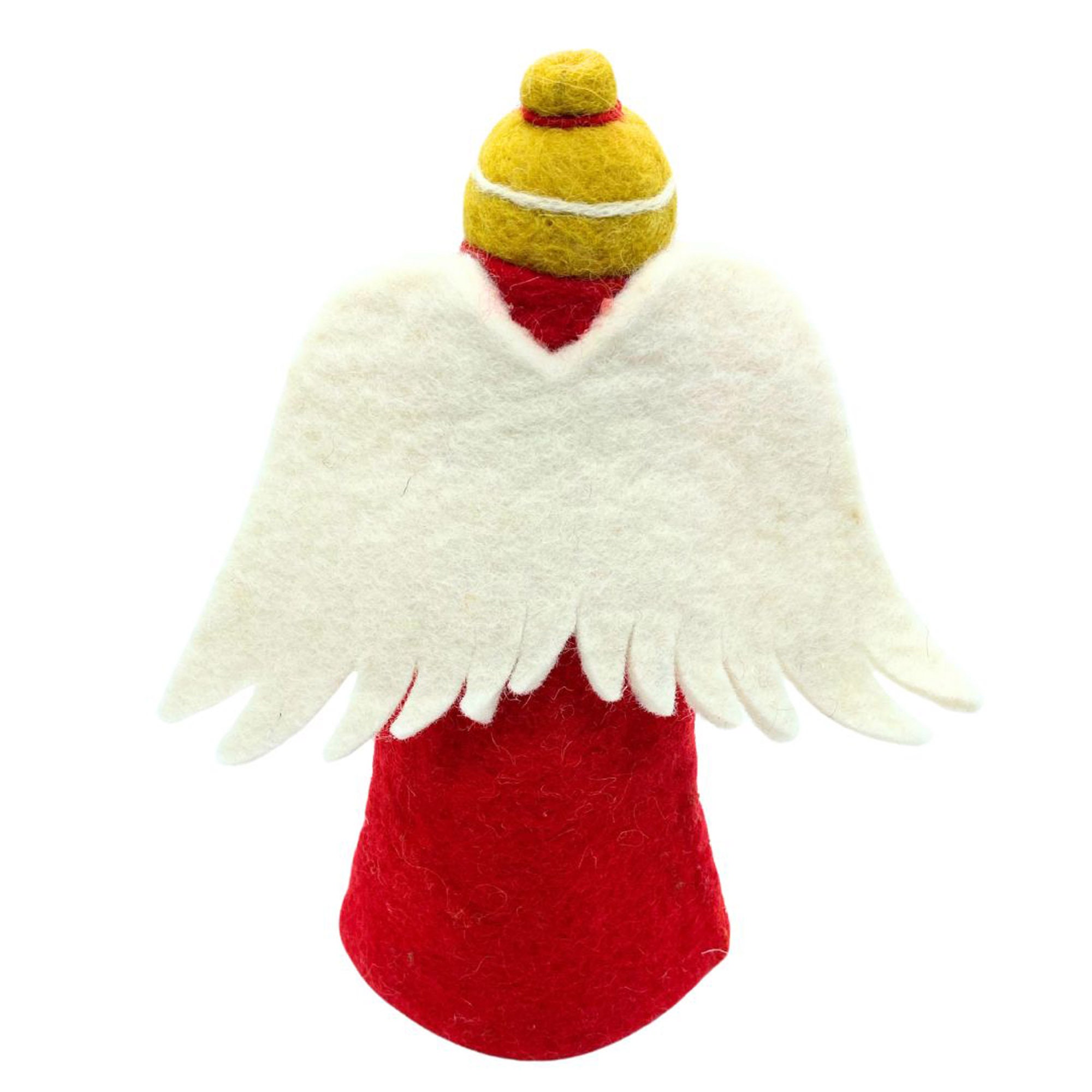 Handmade Felt Angel Tree Topper Holding Dove-hand Felted Christmas ...