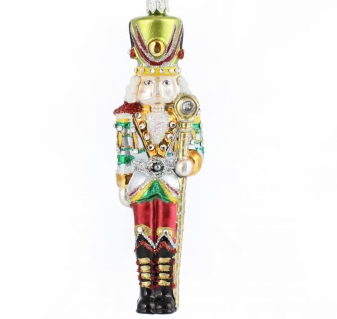 The Nutcracker Handmade Glass Nutcracker Christmas Ornament Made in ...