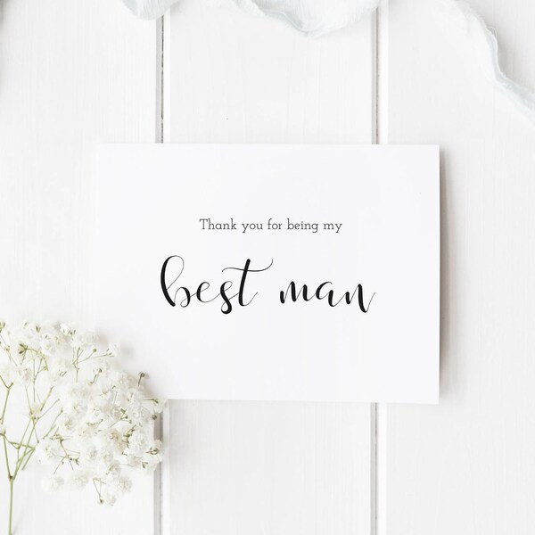 Best Man Card - Etsy UK