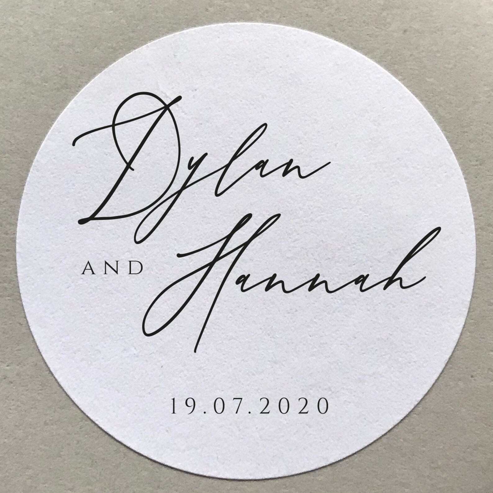 Calligraphy Favour Stickers Personalised Wedding Favour - Etsy UK