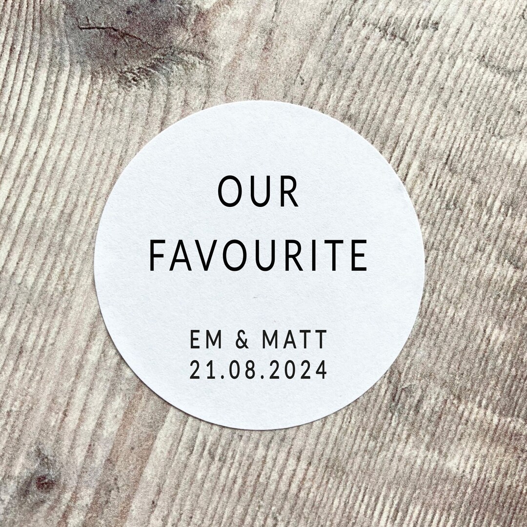 Our Favourite Stickers, His Favourite, Her Favourite, Personalised ...