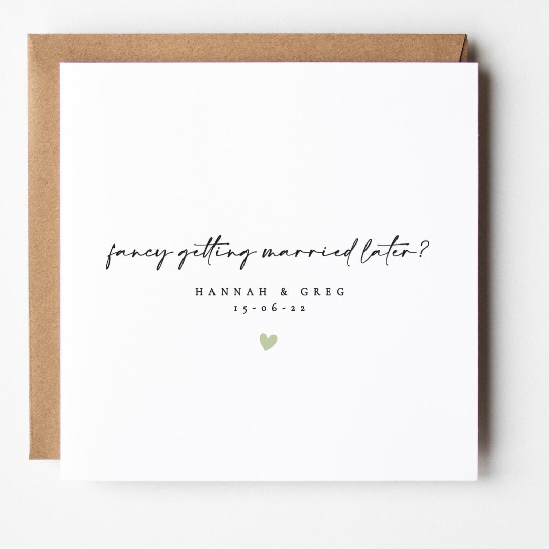 Fancy Getting Married Later Card, Personalised Wedding Day Card, Altar ...