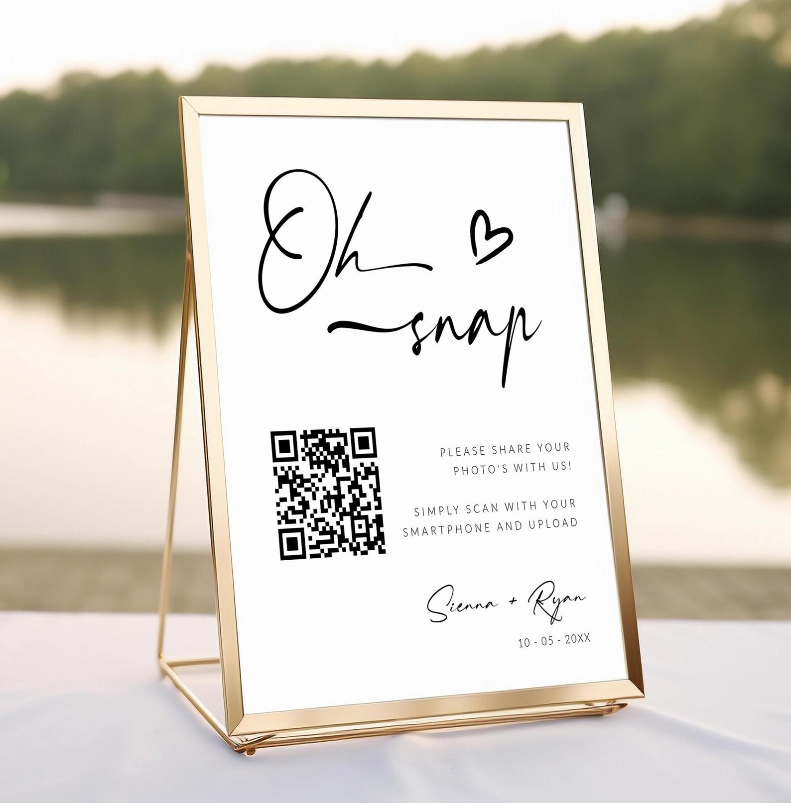 Oh Snap Wedding Sign, Wedding Sign Template, Wedding Photo Sign ...